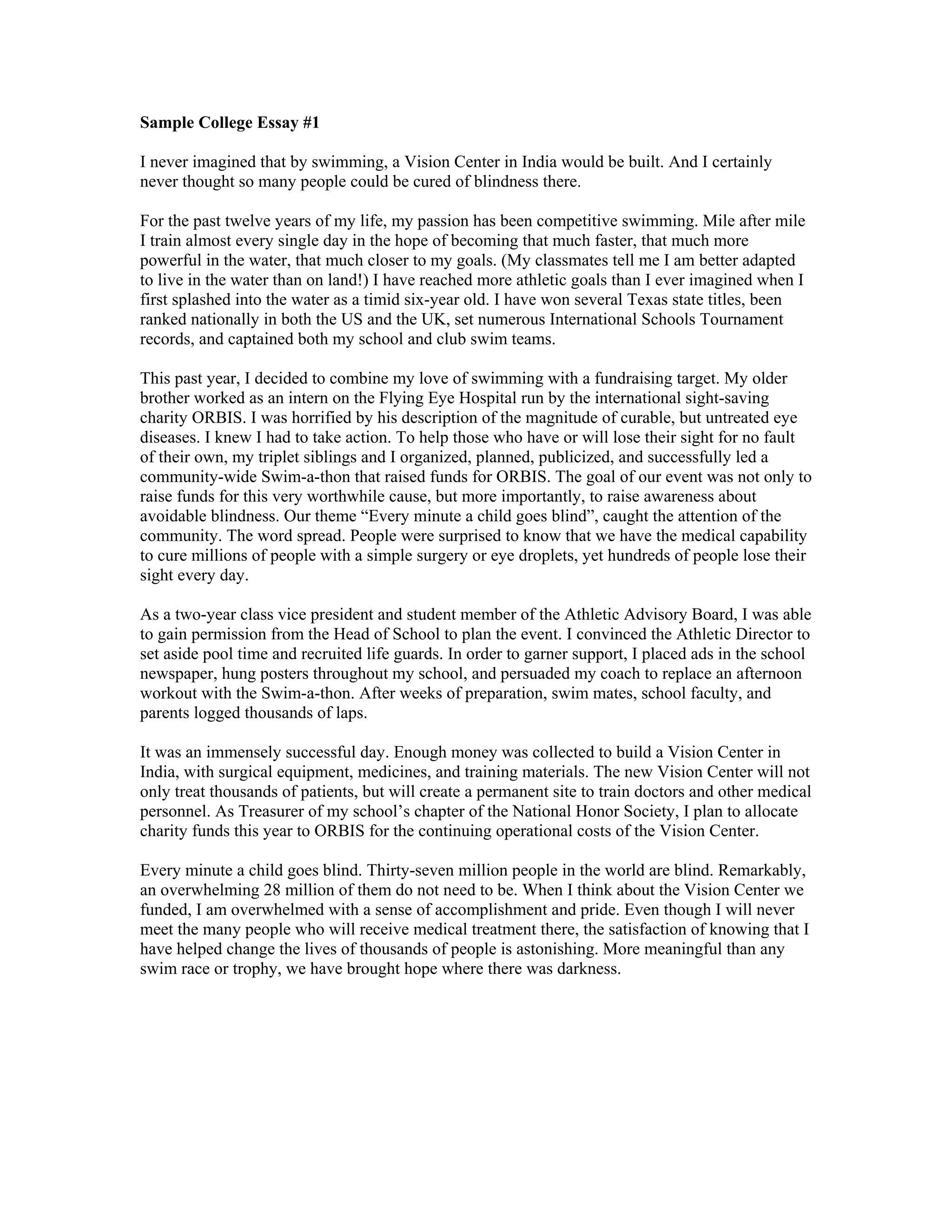 Real Harvard Essays | PDF