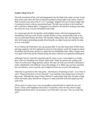 Real Harvard Essays | PDF