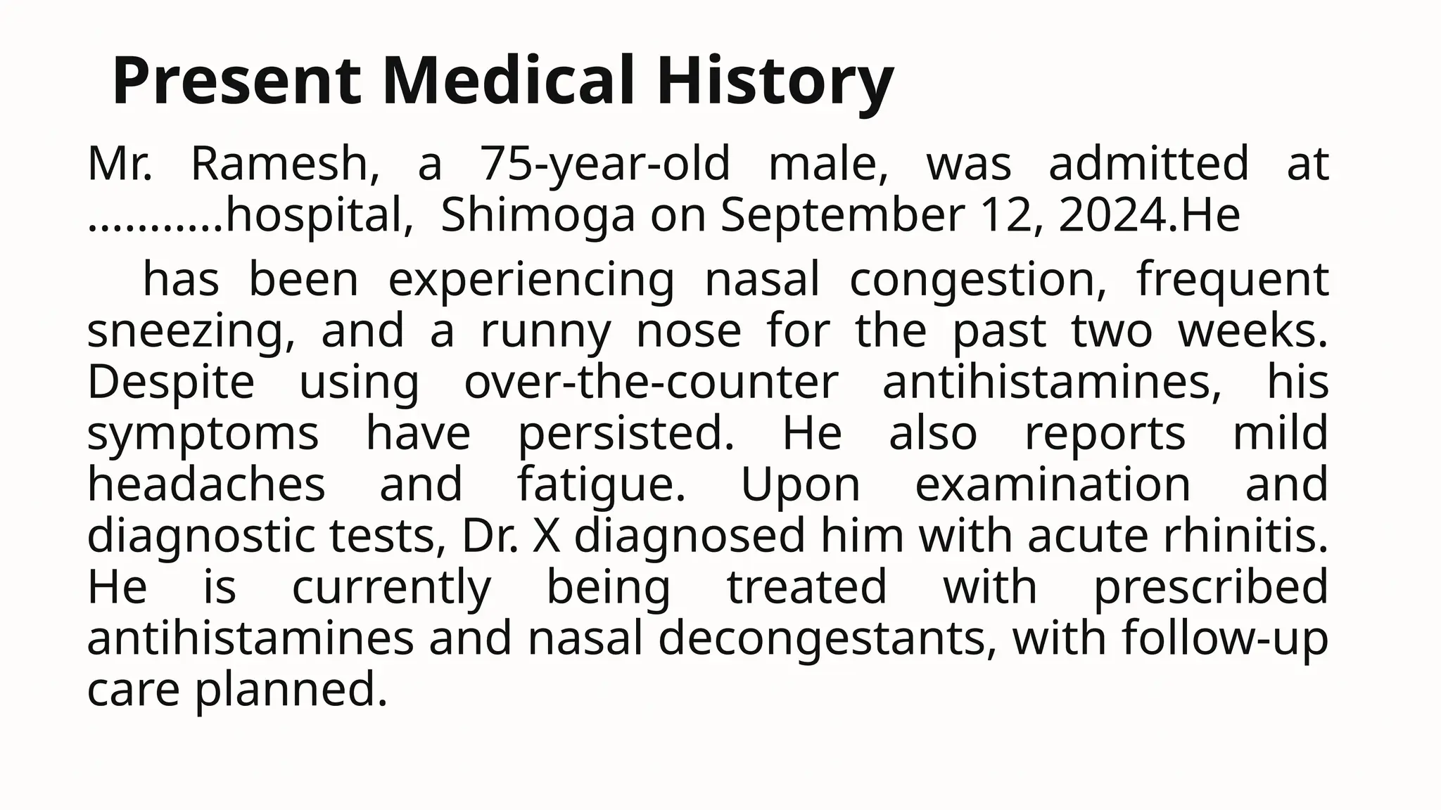 SAMPLE HISTORY COLLECTION BY A STUDENT NURSE.pptx