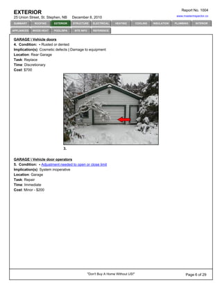 Sample home inspection report | PDF