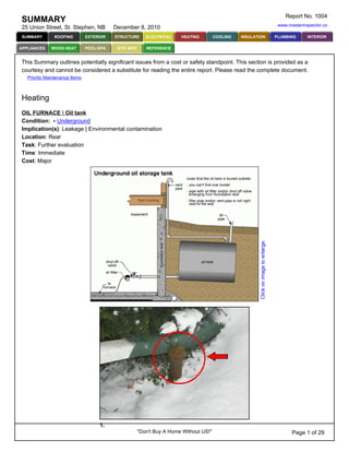 Sample home inspection report | PDF