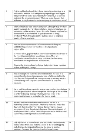 Sample hsc style questions | PDF
