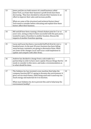 Sample hsc style questions | PDF