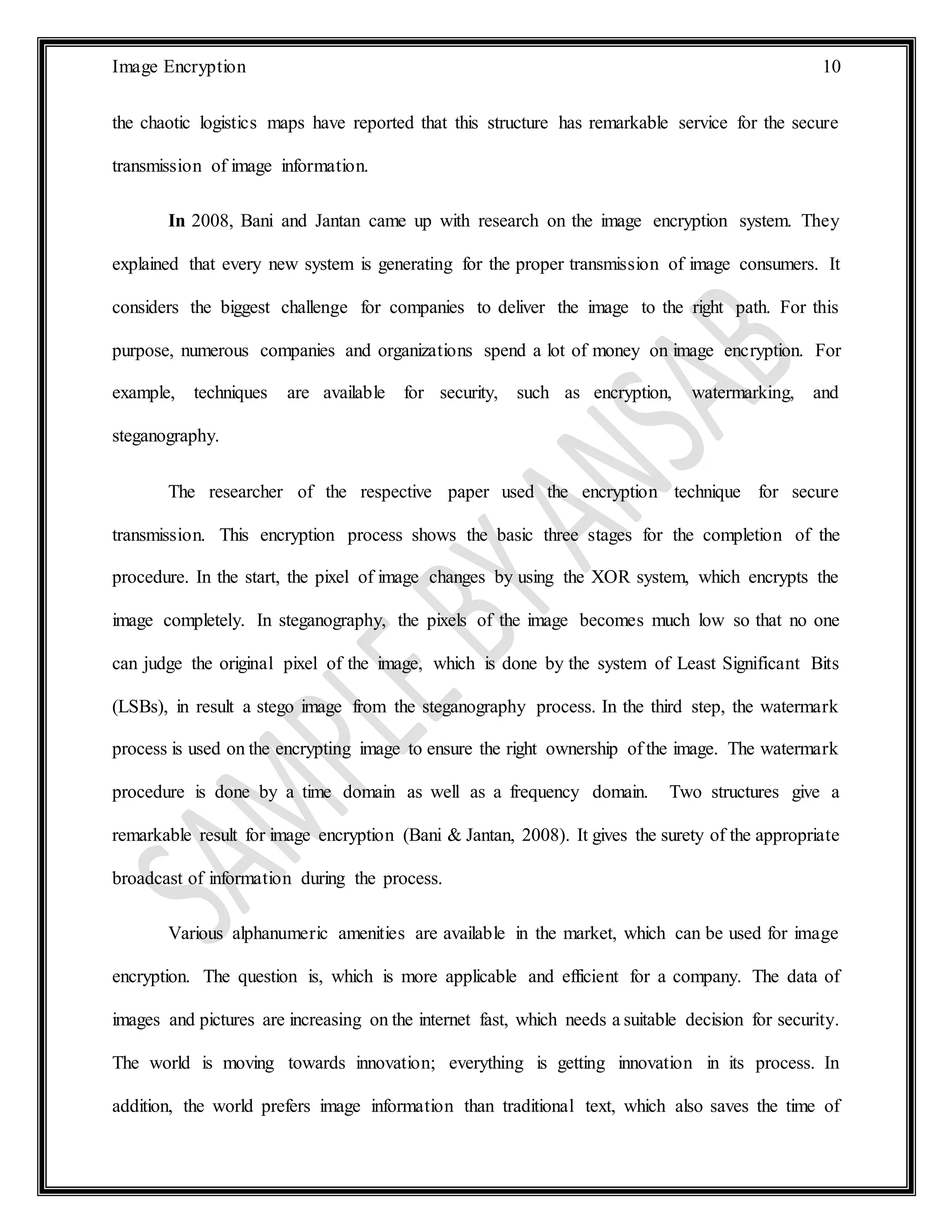 (Sample) image encryption | DOCX