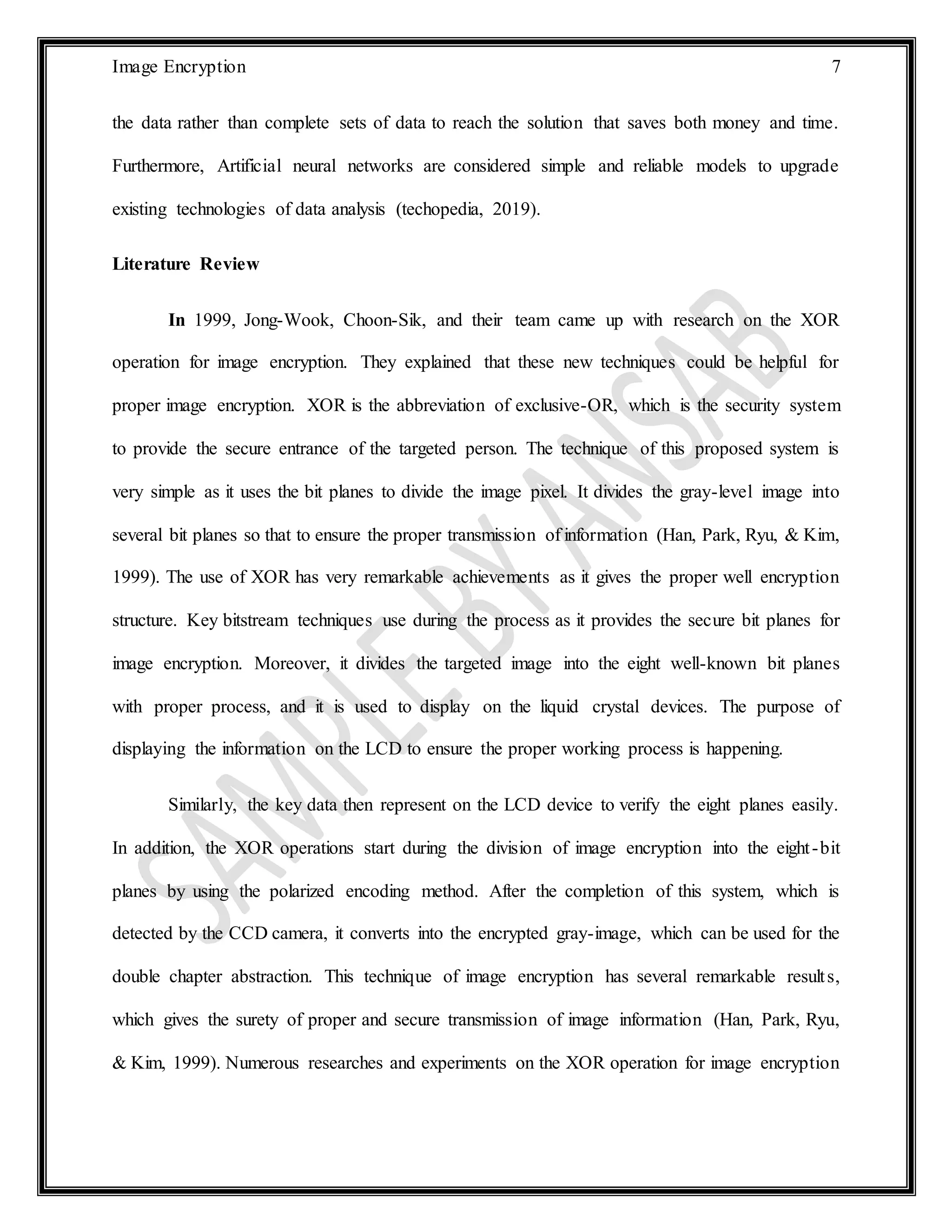 (Sample) image encryption | DOCX