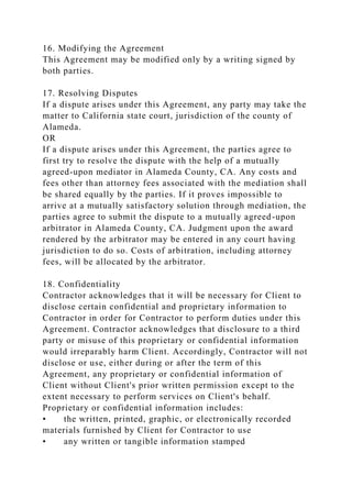 Sample Independent Contractor AgreementThis Agreement is mad.docx