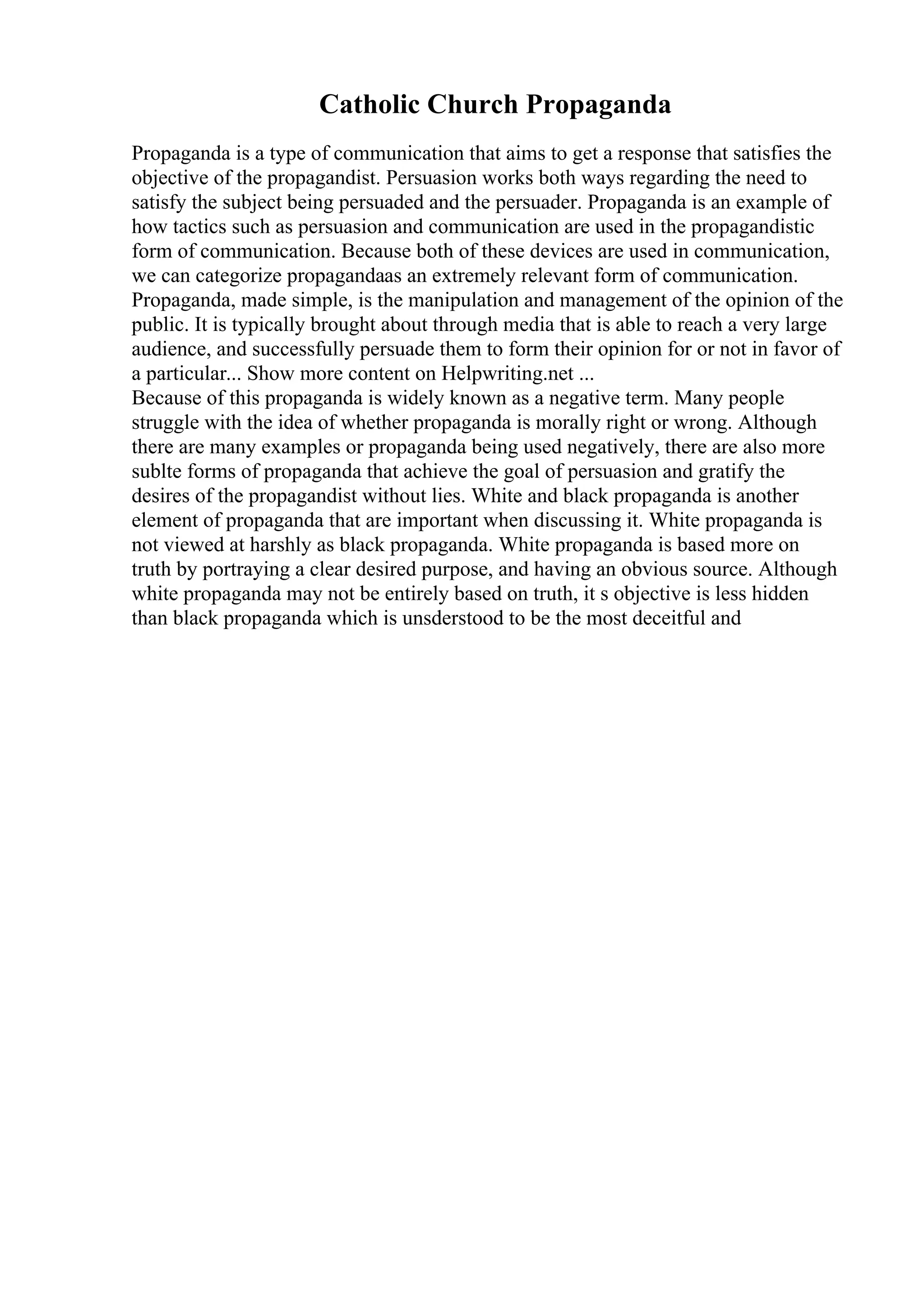 Sample Informal Essay | PDF