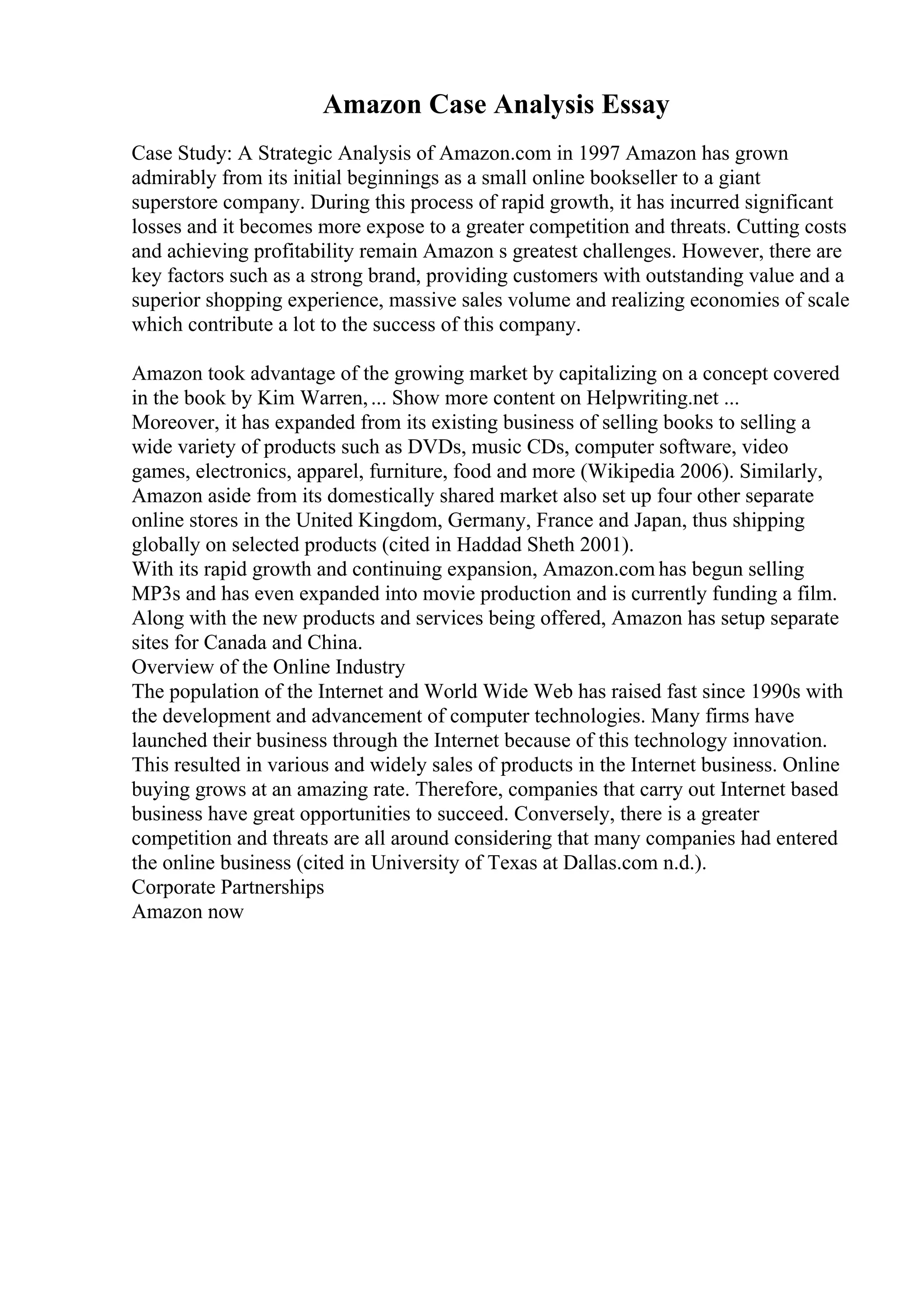 Sample Informal Essay | PDF