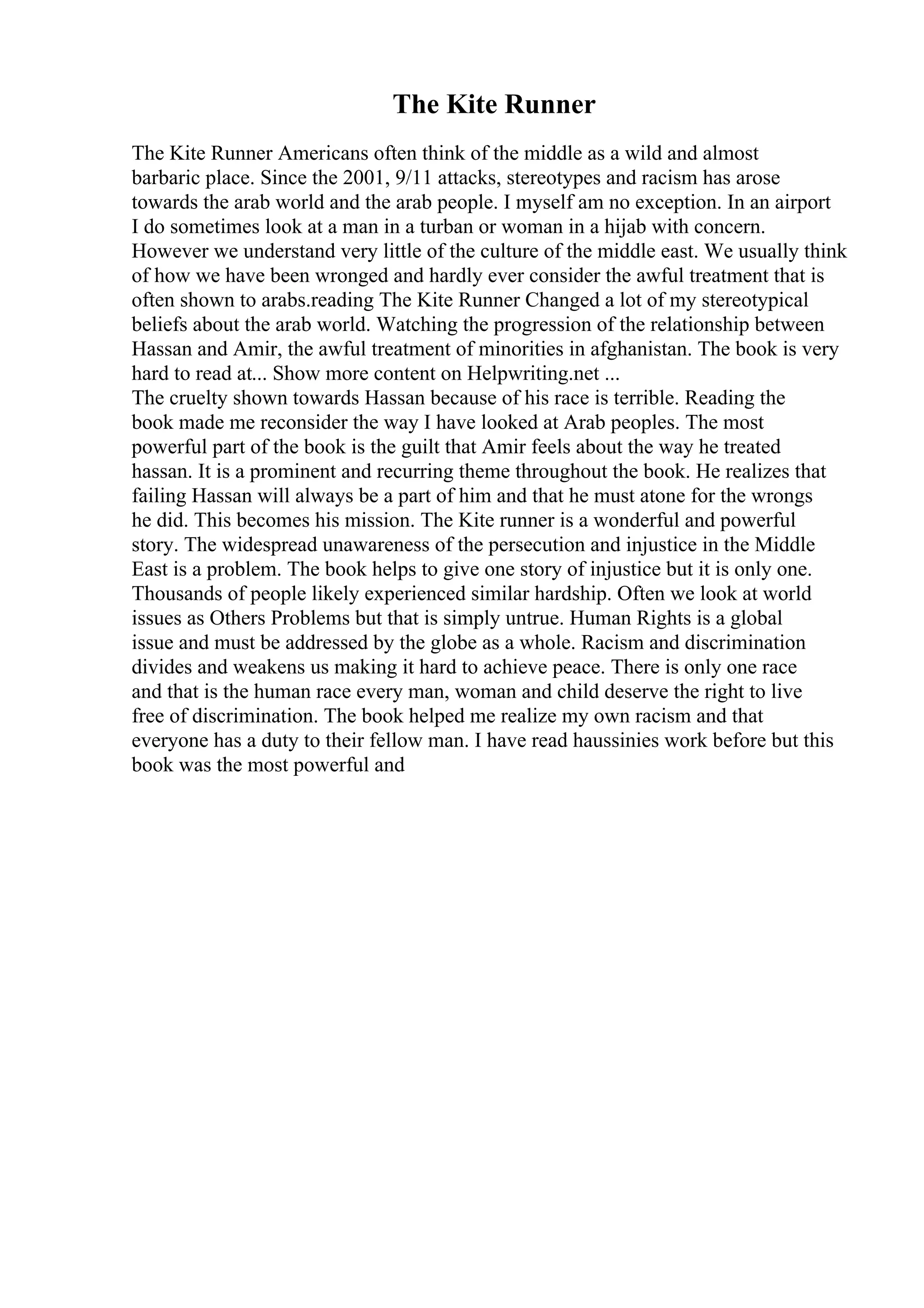 Sample Informal Essay | PDF