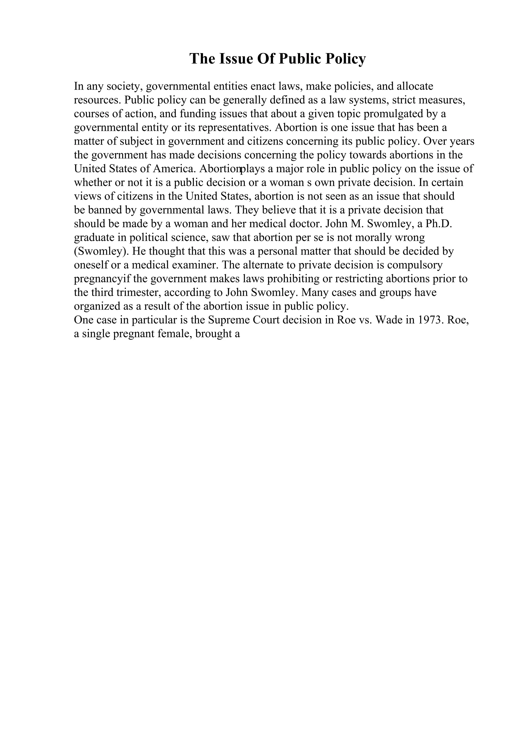 Sample Informal Essay | PDF