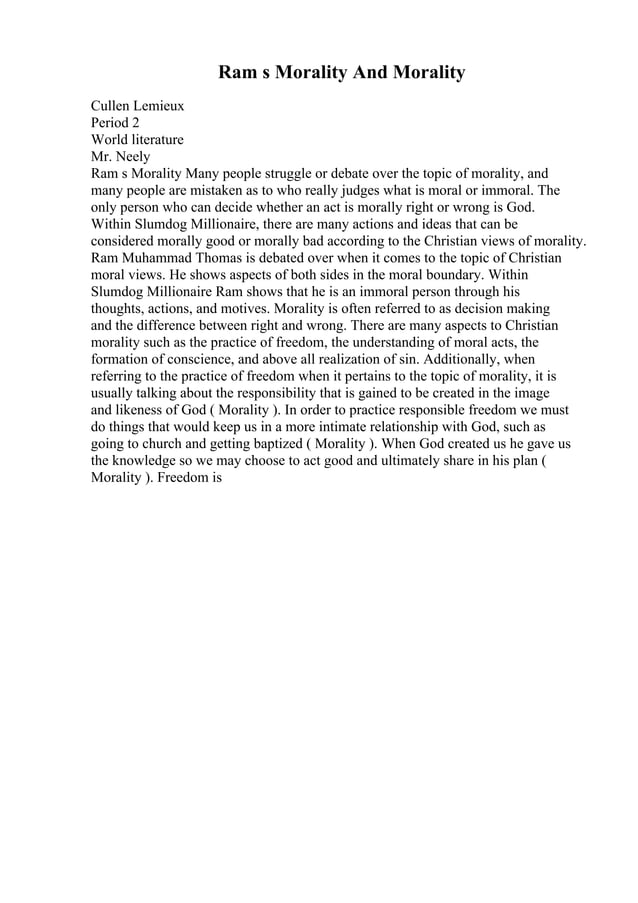 Sample Informative Essay Examples | PDF