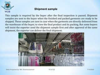 Sample in garment industry | PPTX