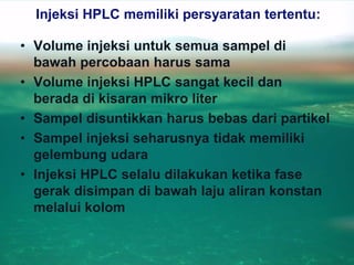 Sample injection of HPLC | PPTX