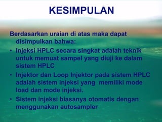 Sample injection of HPLC | PPTX