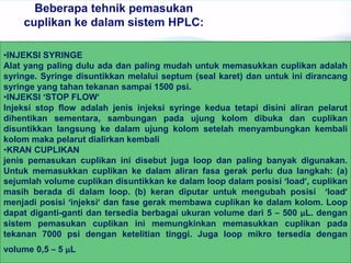 Sample injection of HPLC | PPTX