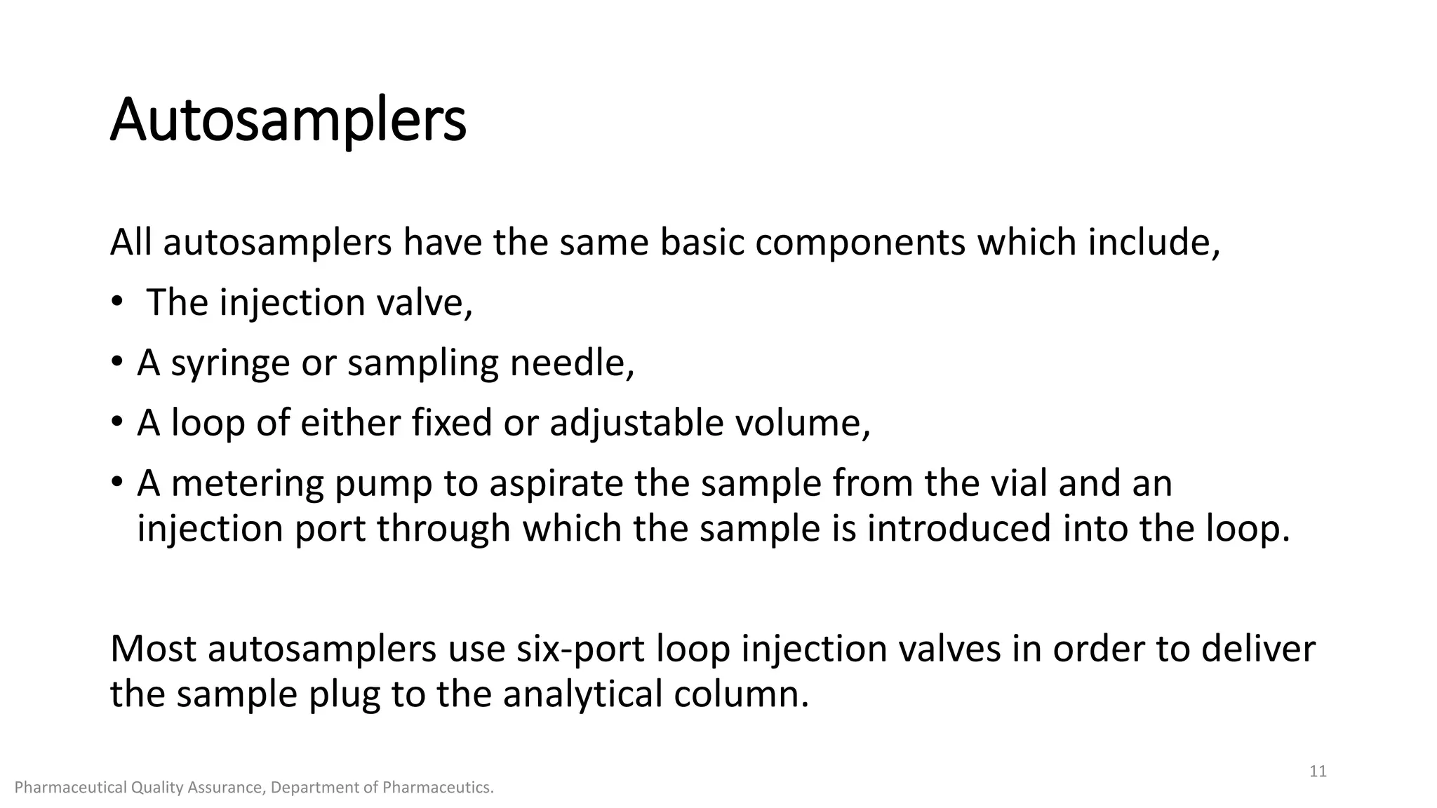 Sample injection system in hplc | PPTX