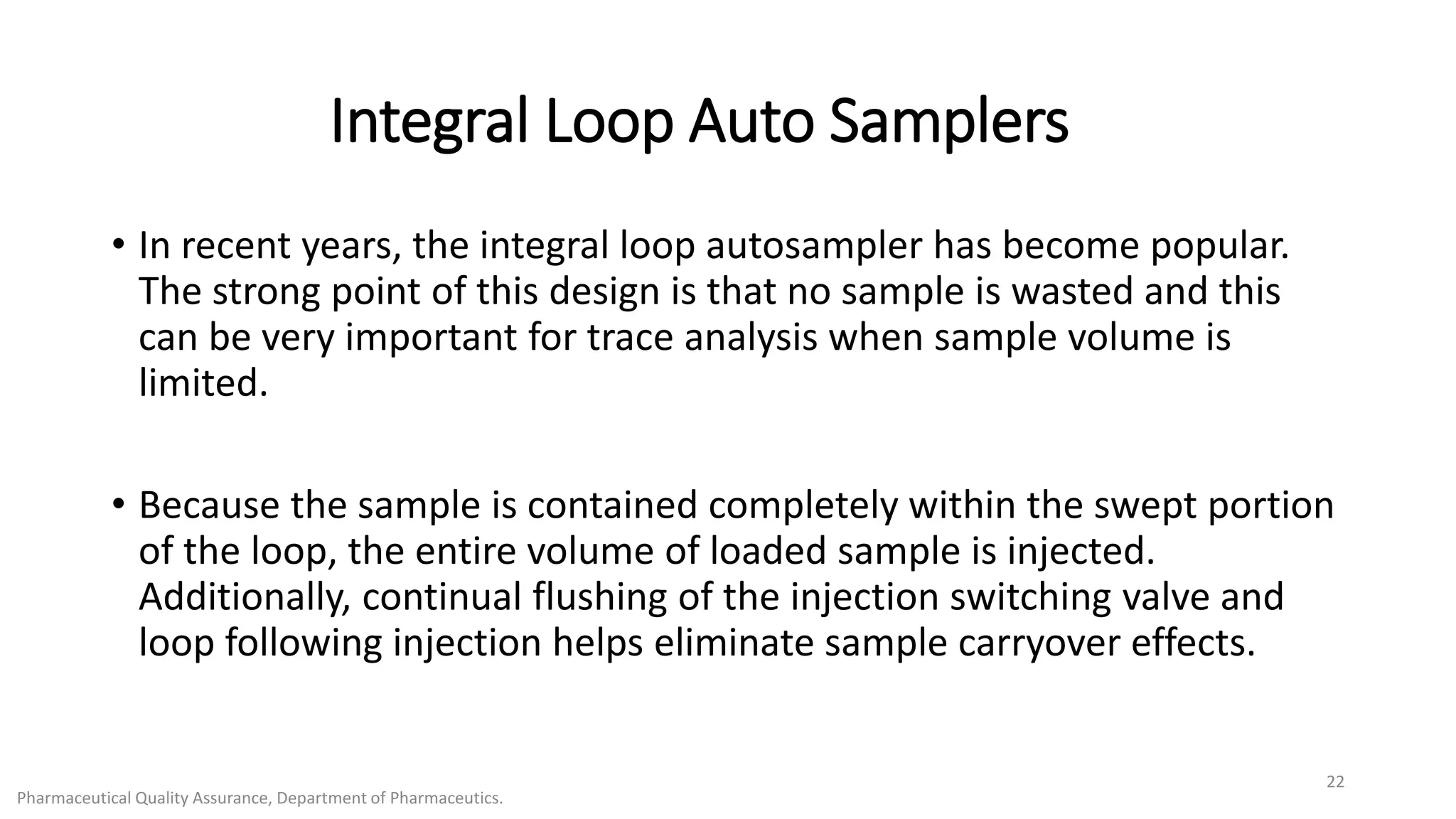 Sample injection system in hplc | PPTX