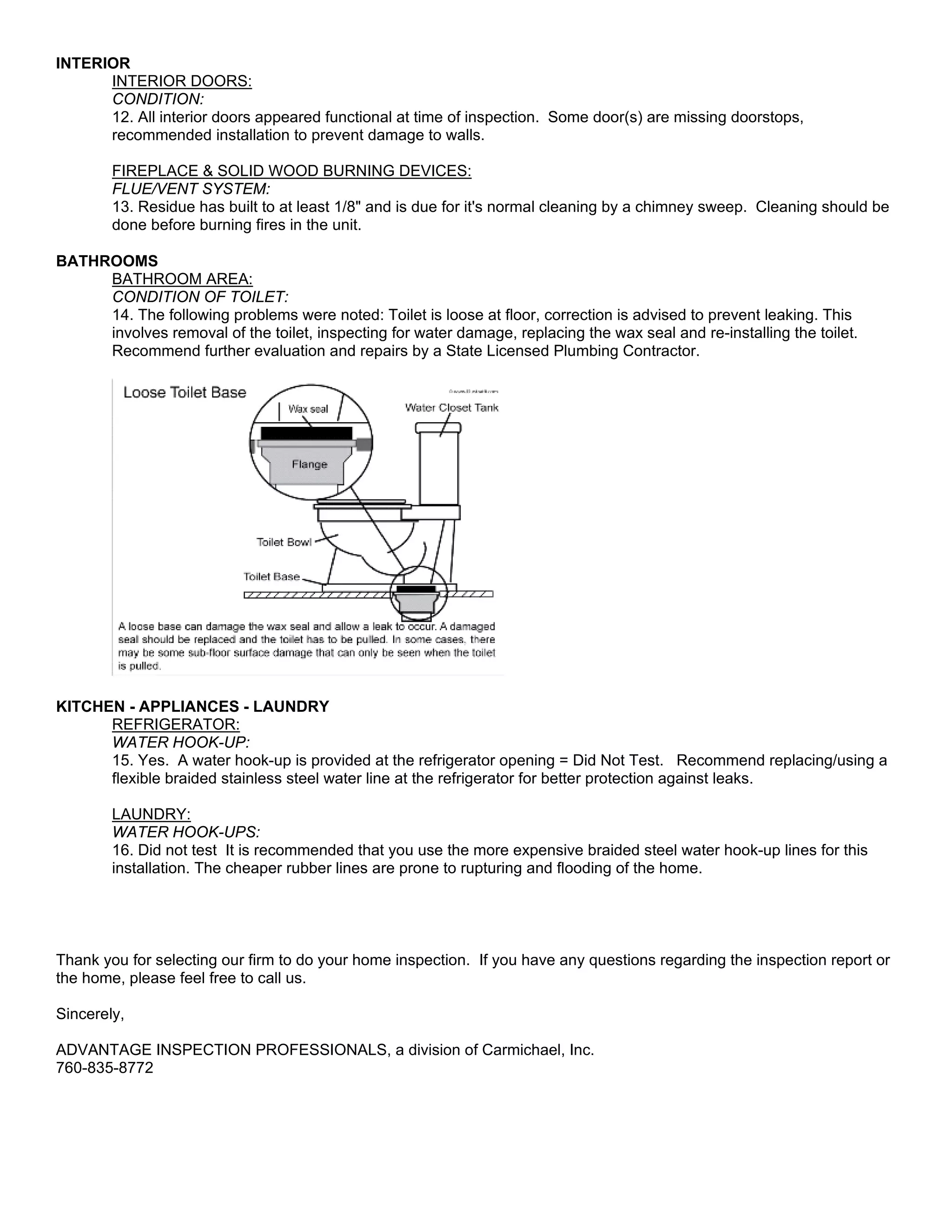 Sample Inspector Notes | PDF