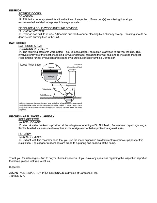 Sample Inspector Notes | PDF