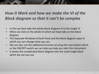 Sample instrument using lab view abhijeet agarwal-1 | PPTX | Computer ...