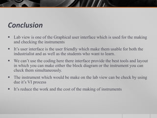 Sample instrument using lab view abhijeet agarwal-1 | PPTX | Computer ...