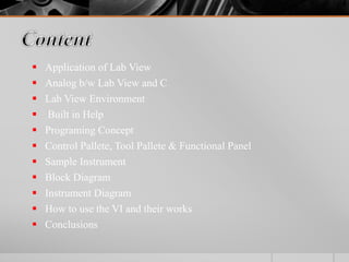 Sample instrument using lab view abhijeet agarwal-1 | PPTX | Computer ...