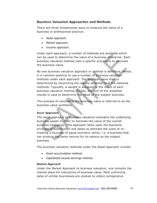 Valuation Report Sample | PDF