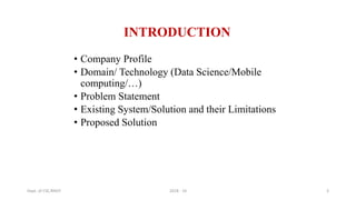 Sample internship presentation ppt | PPTX