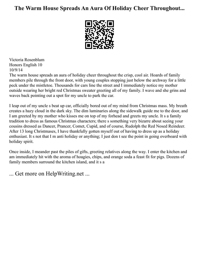 Sample Interview Essay The Document Template | PDF