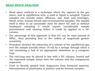 Sample introduction techniques in gas chromatography | PPTX