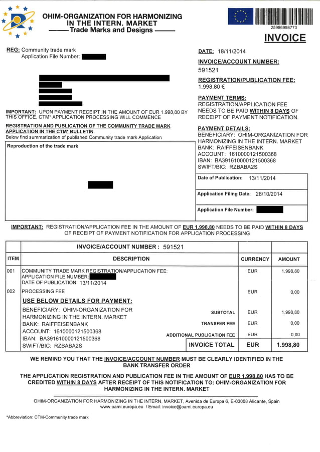 Sample scam invoice | PDF