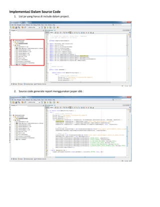 Sample jasper report (design with IReport & code sample) | PDF