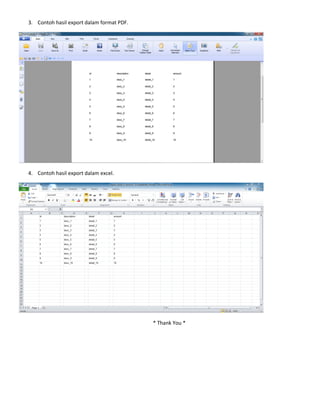 Sample jasper report (design with IReport & code sample) | PDF