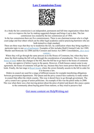 Sample Law Essays | PDF