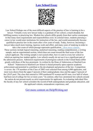 Sample Law Essays | PDF