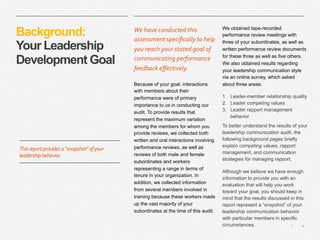 Sample leadership communication audit report | PDF