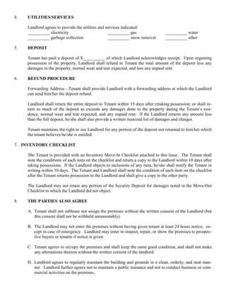 Sample Lease | PDF