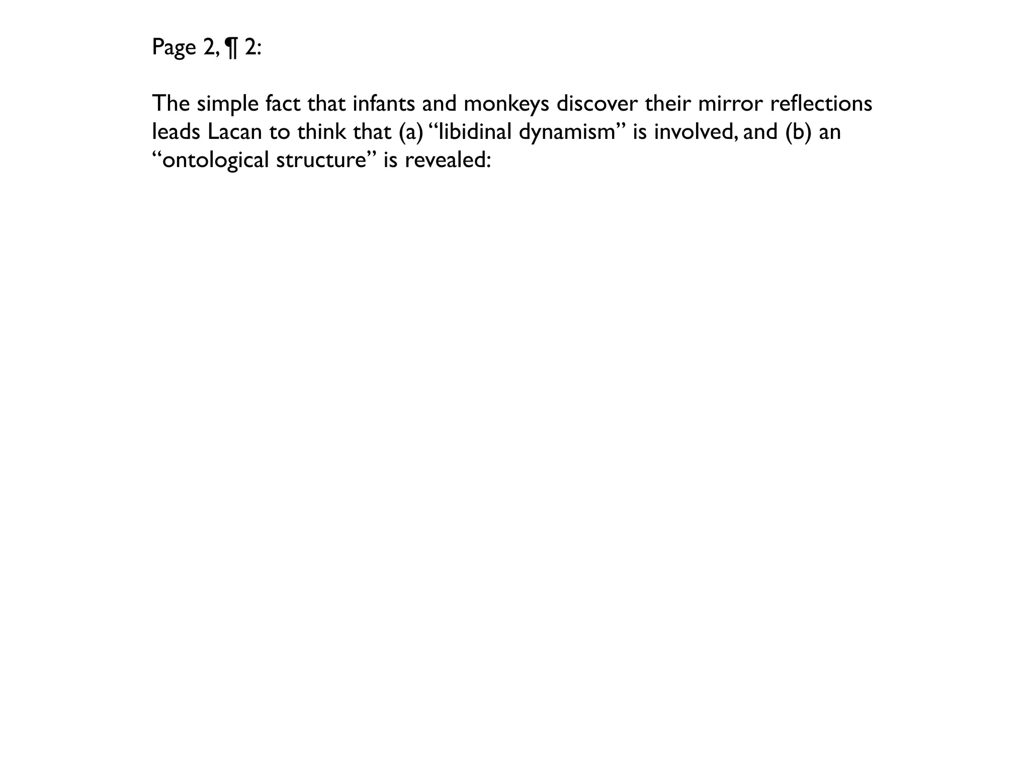Sample Lecture, On Lacan | KEY