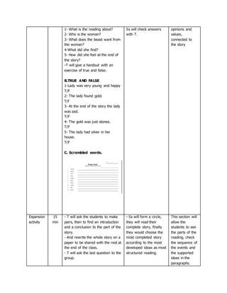 Sample lesson plan short story | DOCX
