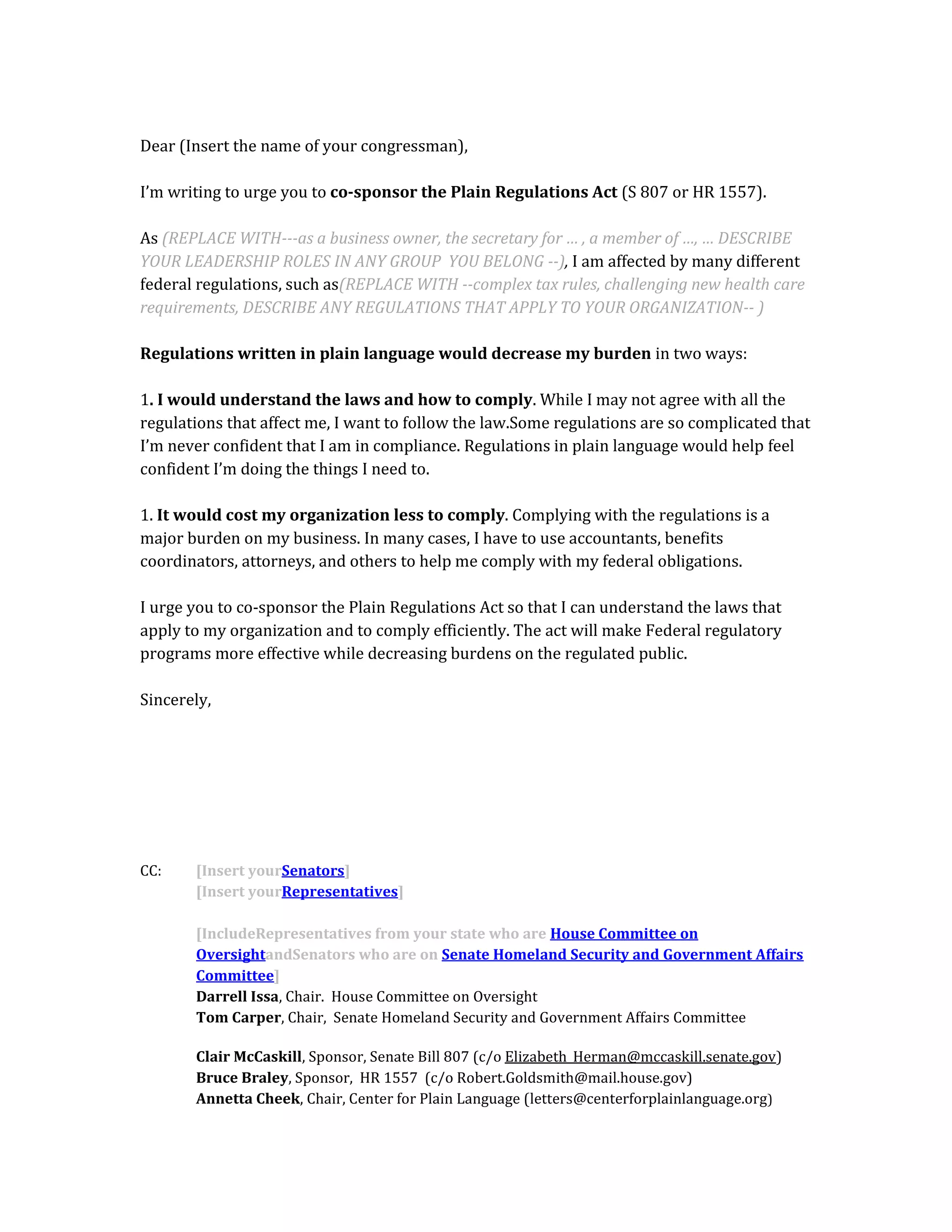 Sample letter for business owners and organizational leaders asking ...