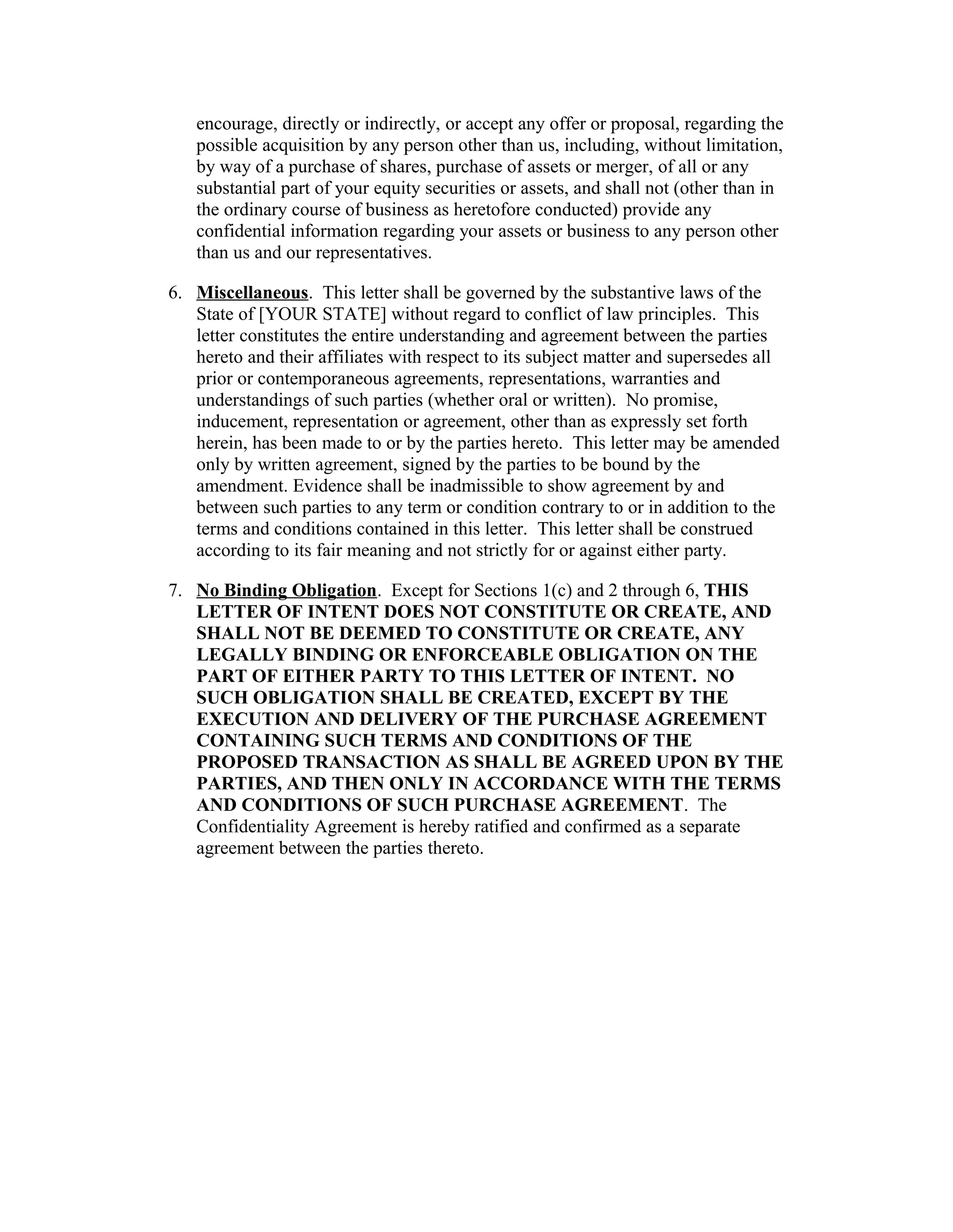 Sample letter of intent | DOC