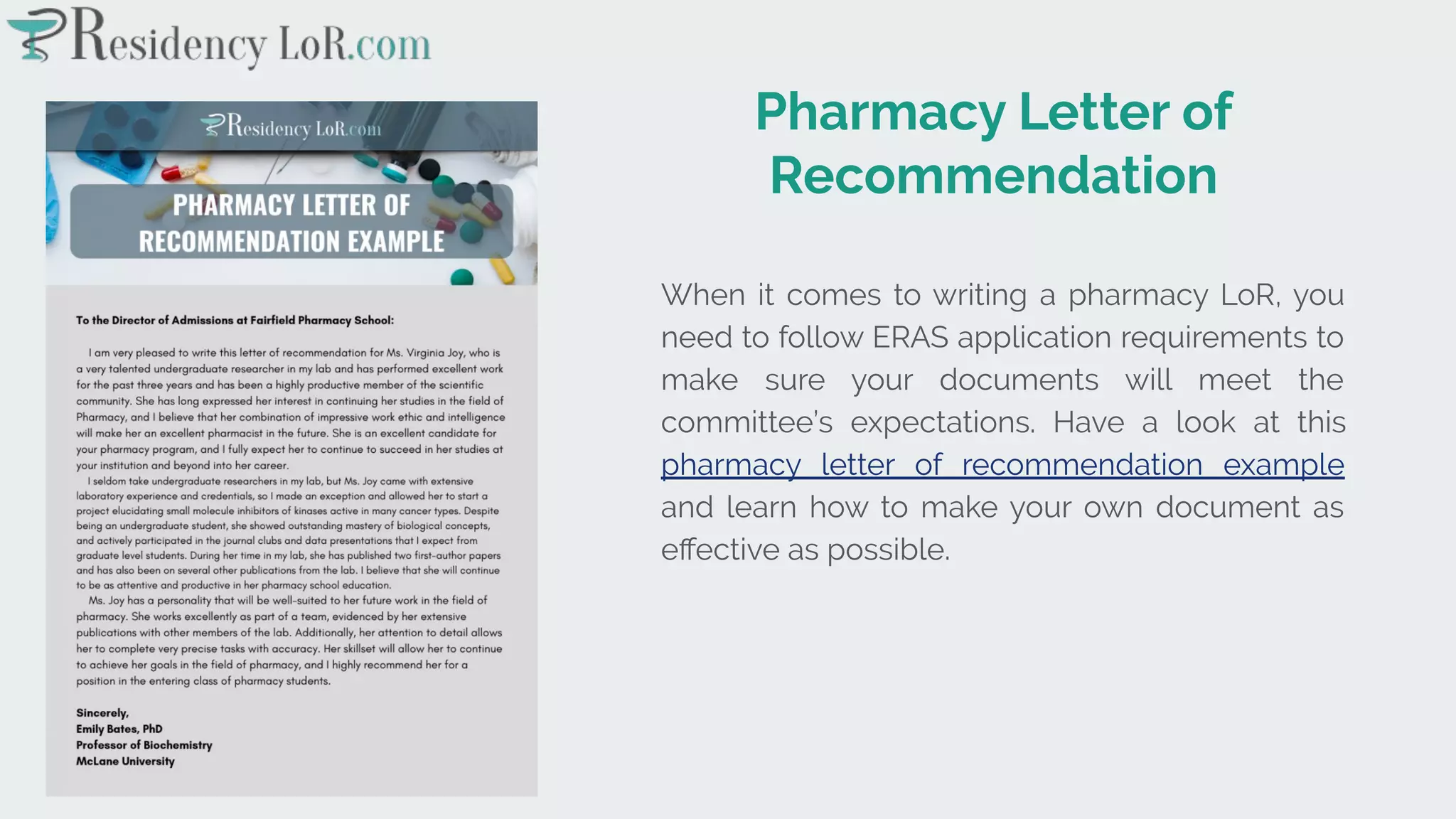 Amazing Collection of Residency Letter of Recommendation Samples | PPT