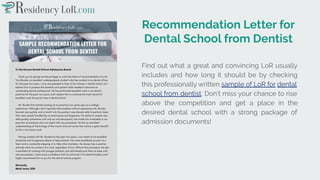 Amazing Collection of Residency Letter of Recommendation Samples | PDF