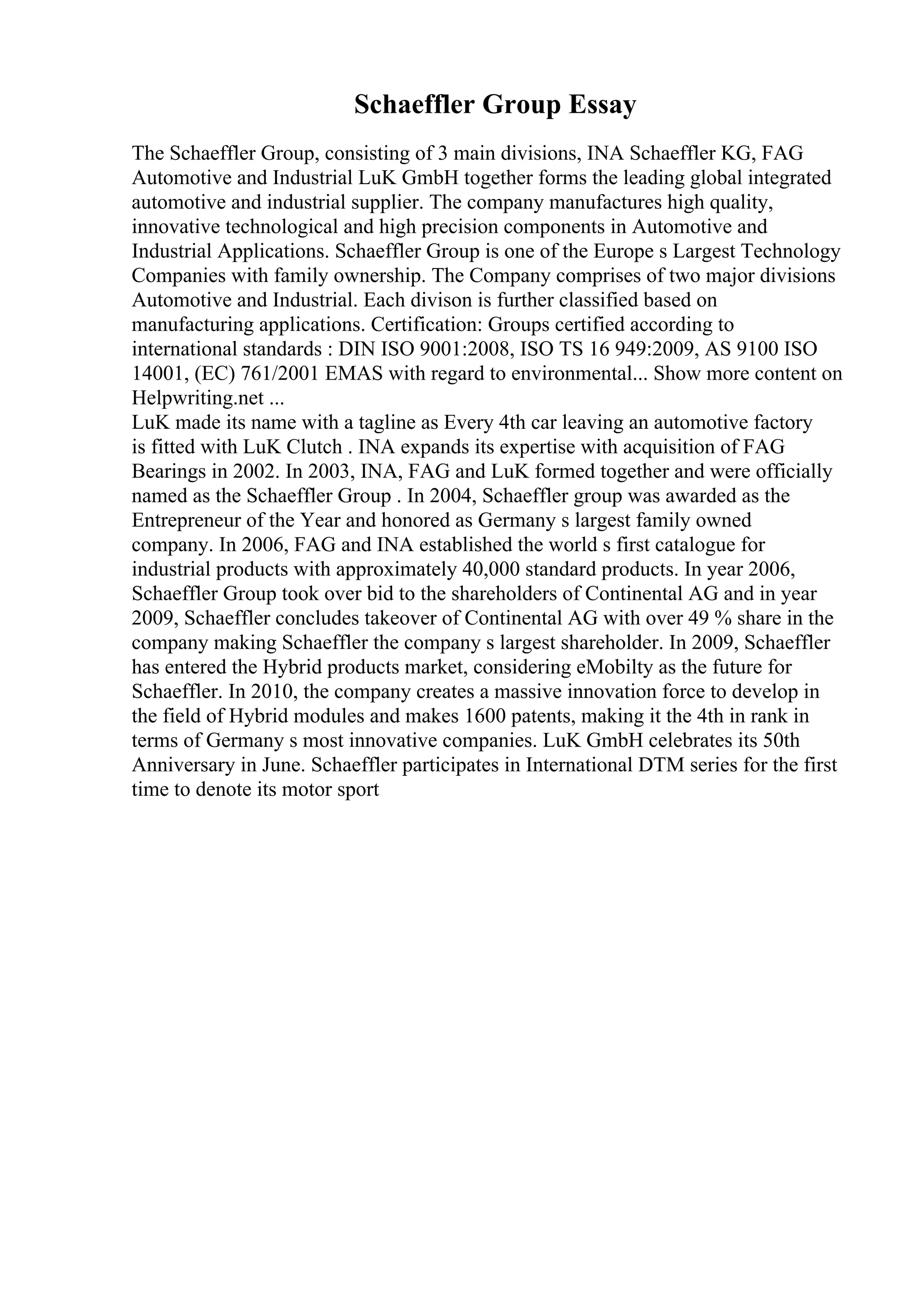 Sample Literary Analysis Essay | PDF