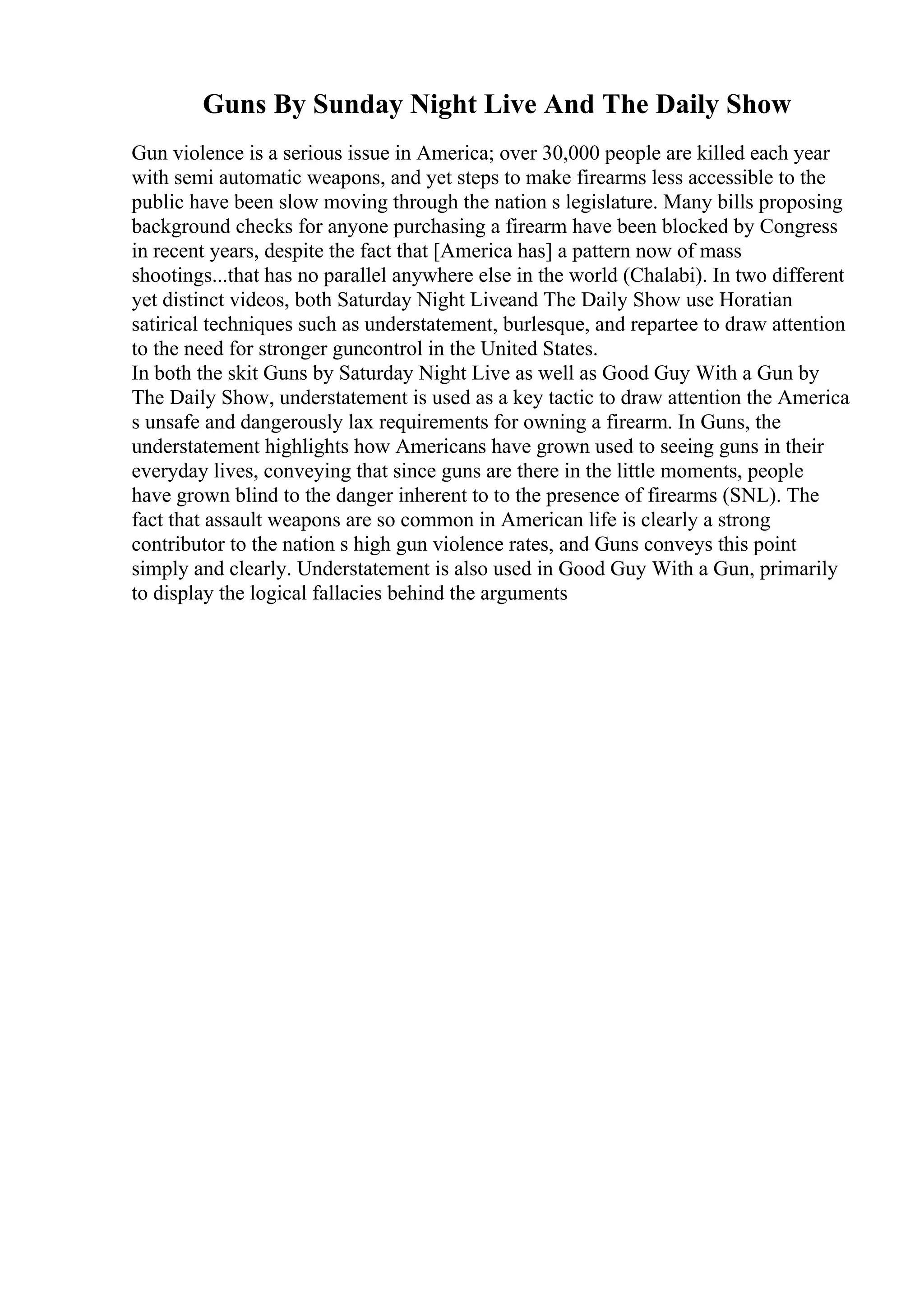 Sample Literary Analysis Essay | PDF