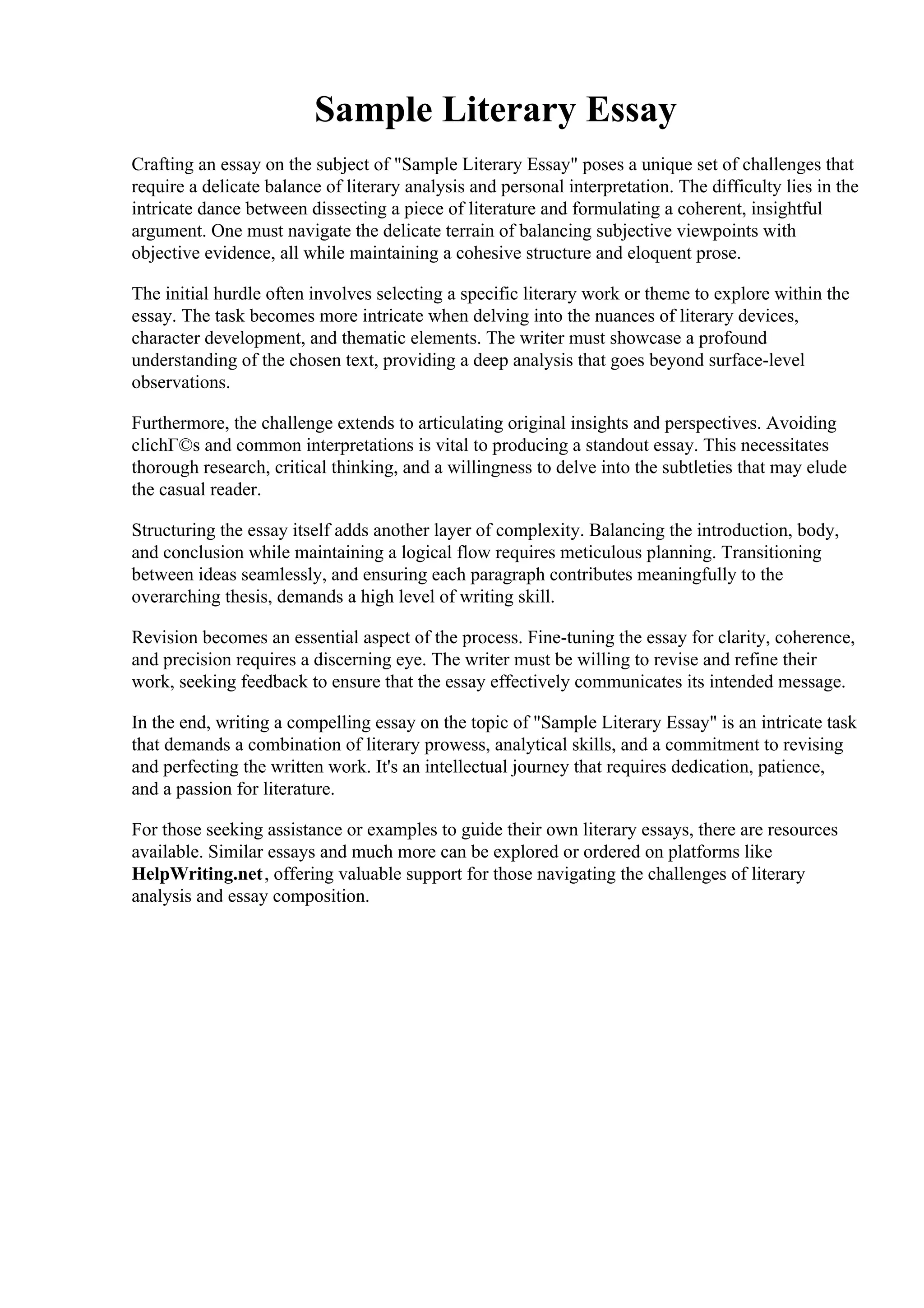 Sample Literary Essay pdf sample-literary-essay-pdf