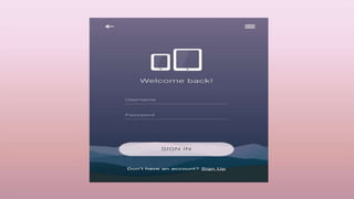 Sample login page design | PPT