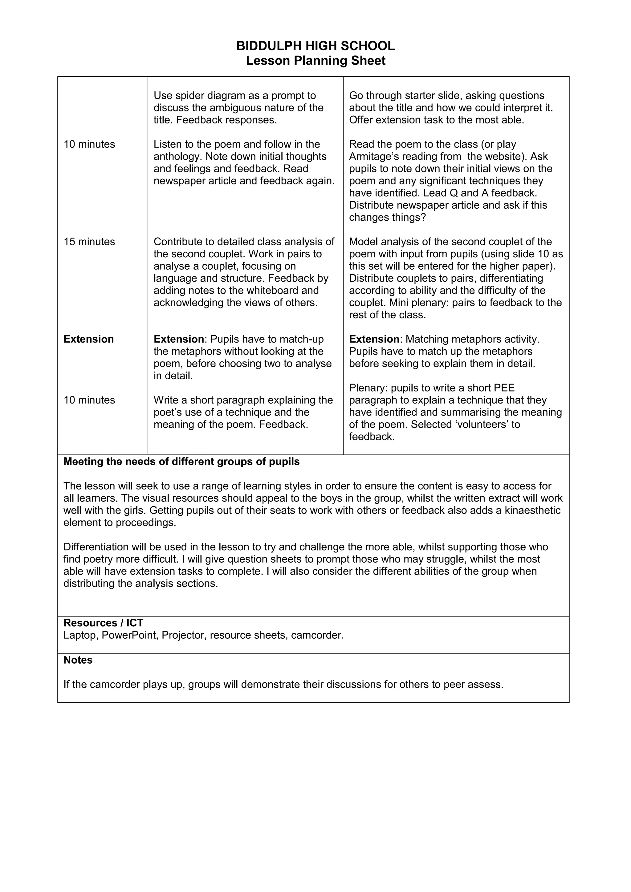 Sample lp 1 (y11 poetry) | DOC