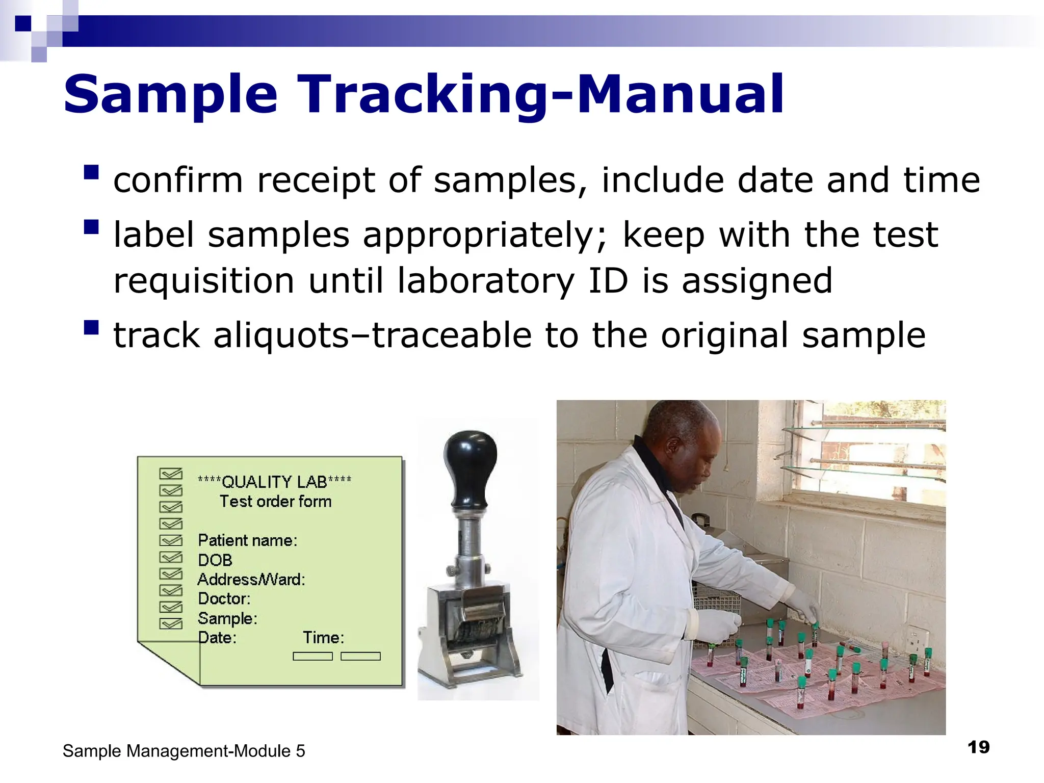sample management laboratory sample .ppt