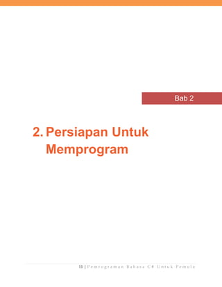 Seri Belajar Mandiri - Pemrograman C# Untuk Pemula | PDF